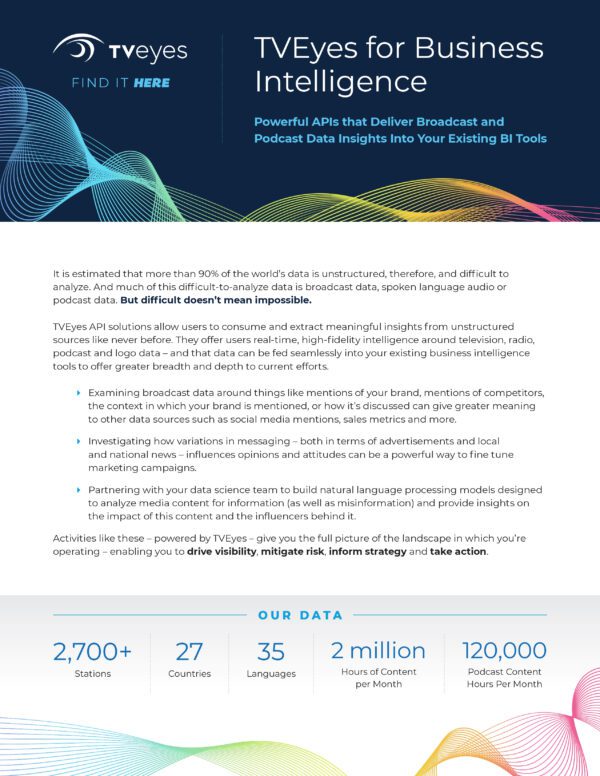 TVEyes for Business Intelligence - TVEyes - Search Broadcast Television ...
